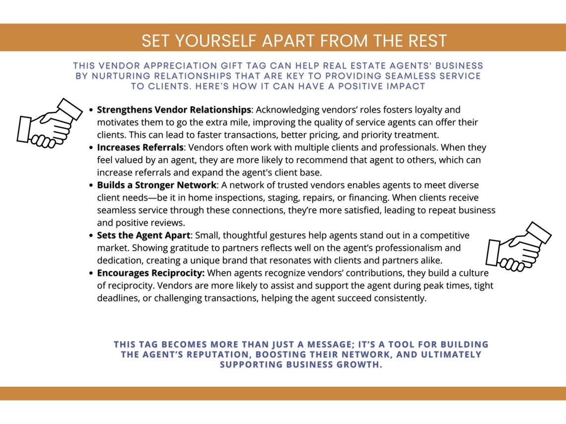 Vendor Appreciation Gift Tag | Strengthen Your Vendor Relationships ...