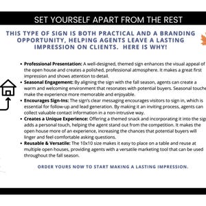 Popcorn Open House Sign | 10x10 Realtor Welcome & Snack Station Decor ...