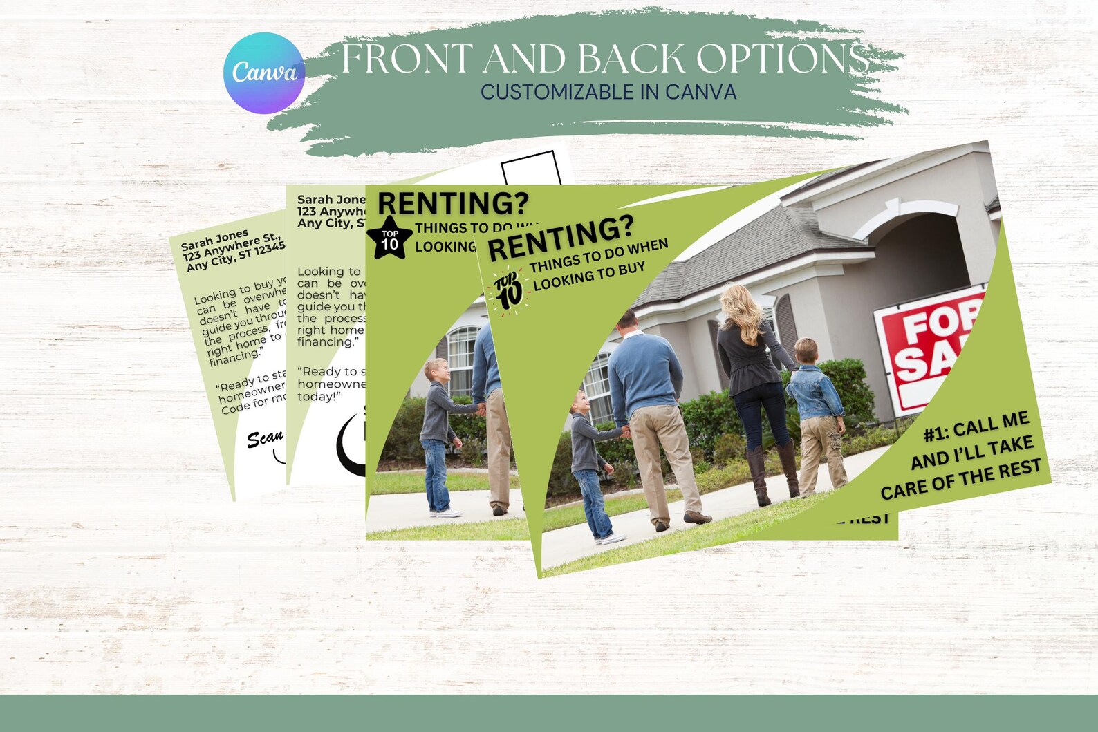 Renters to Buyers Postcard | Digital Download for Realtors | Bonus Rent ...