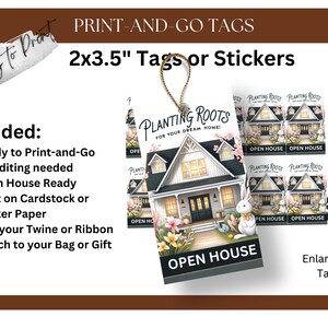 Planting Roots in Your Dream Home - Easter Open House Tags | Realtor ...