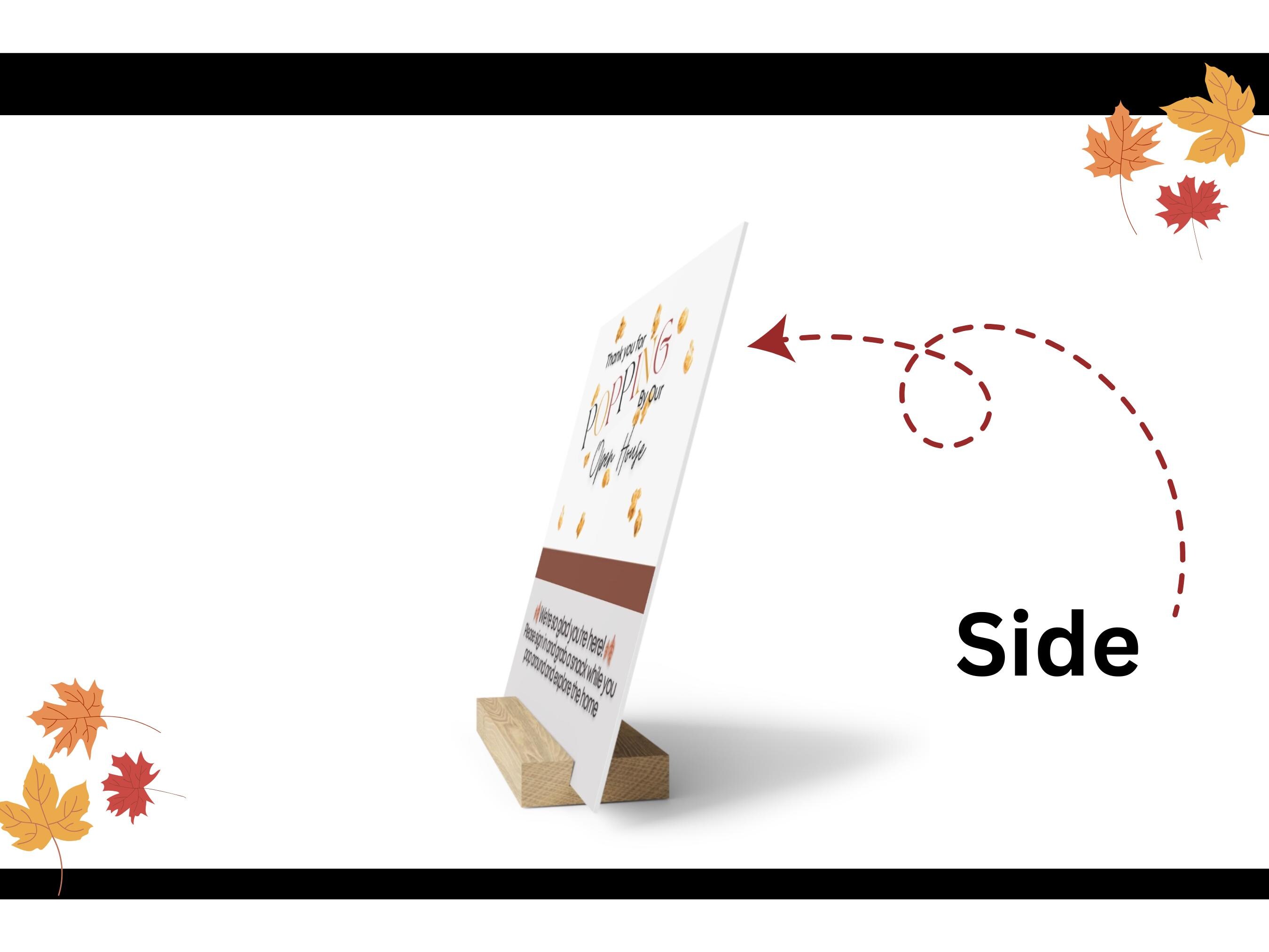 Popcorn Open House Sign | 10x10 Realtor Welcome & Snack Station Decor ...