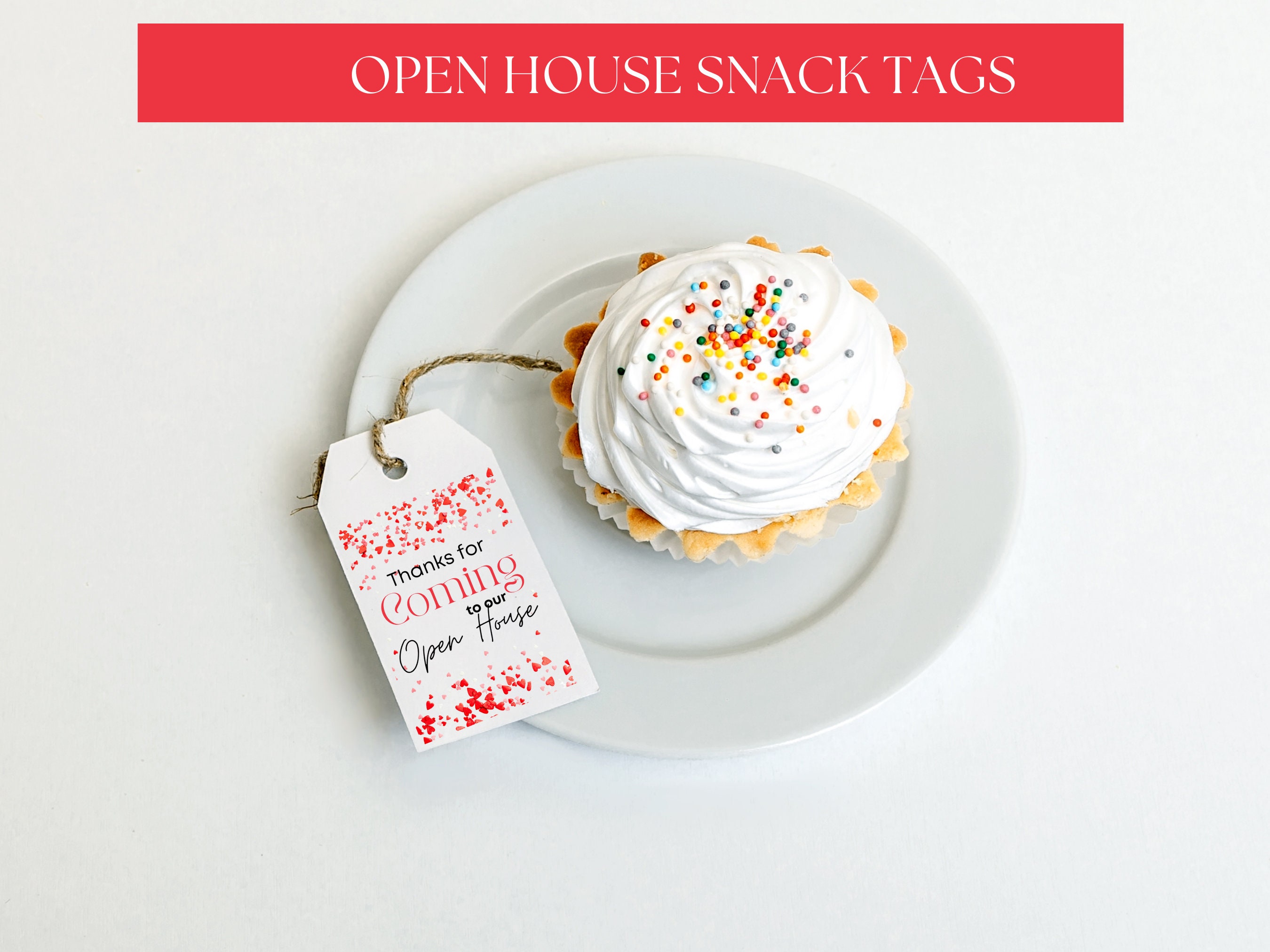 Happy Valentine's Day Real Estate Open House Tag. Instant Download ...