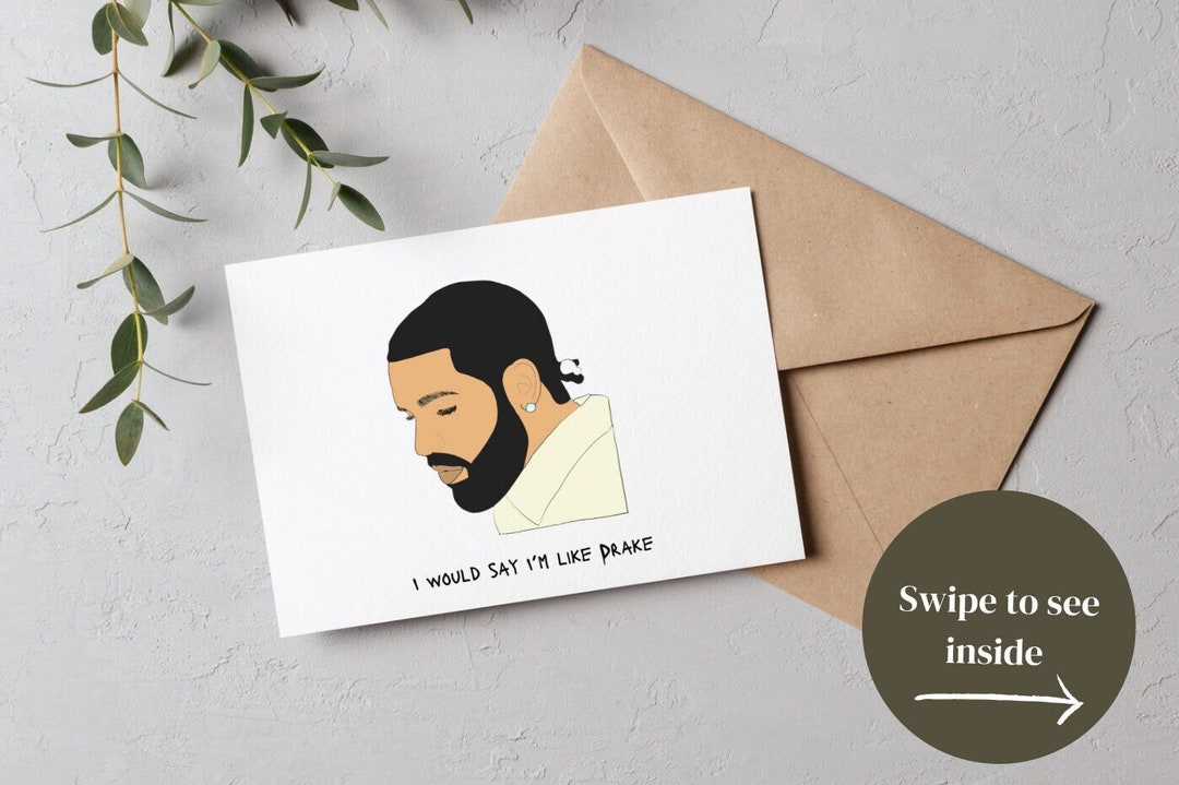 Drake Birthday Card - Etsy