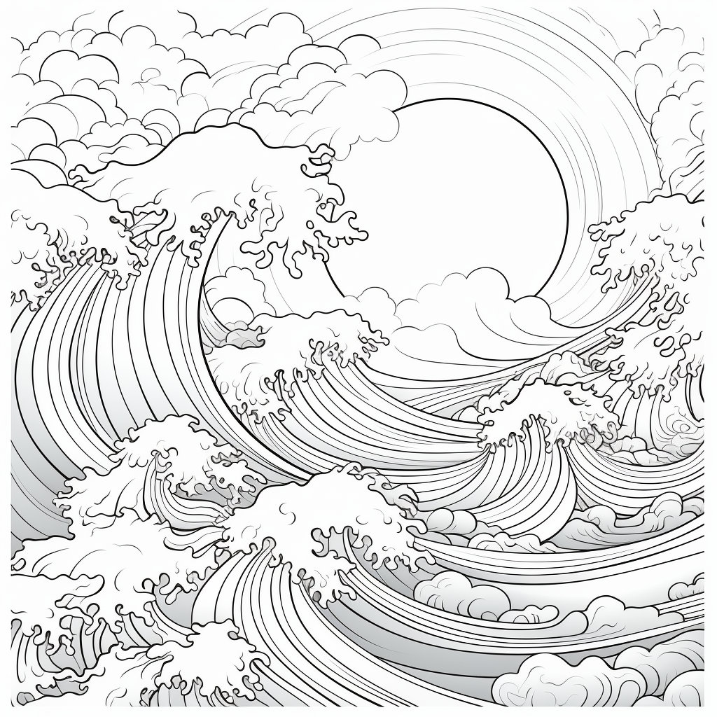 Magical Waves Coloring Book - Etsy