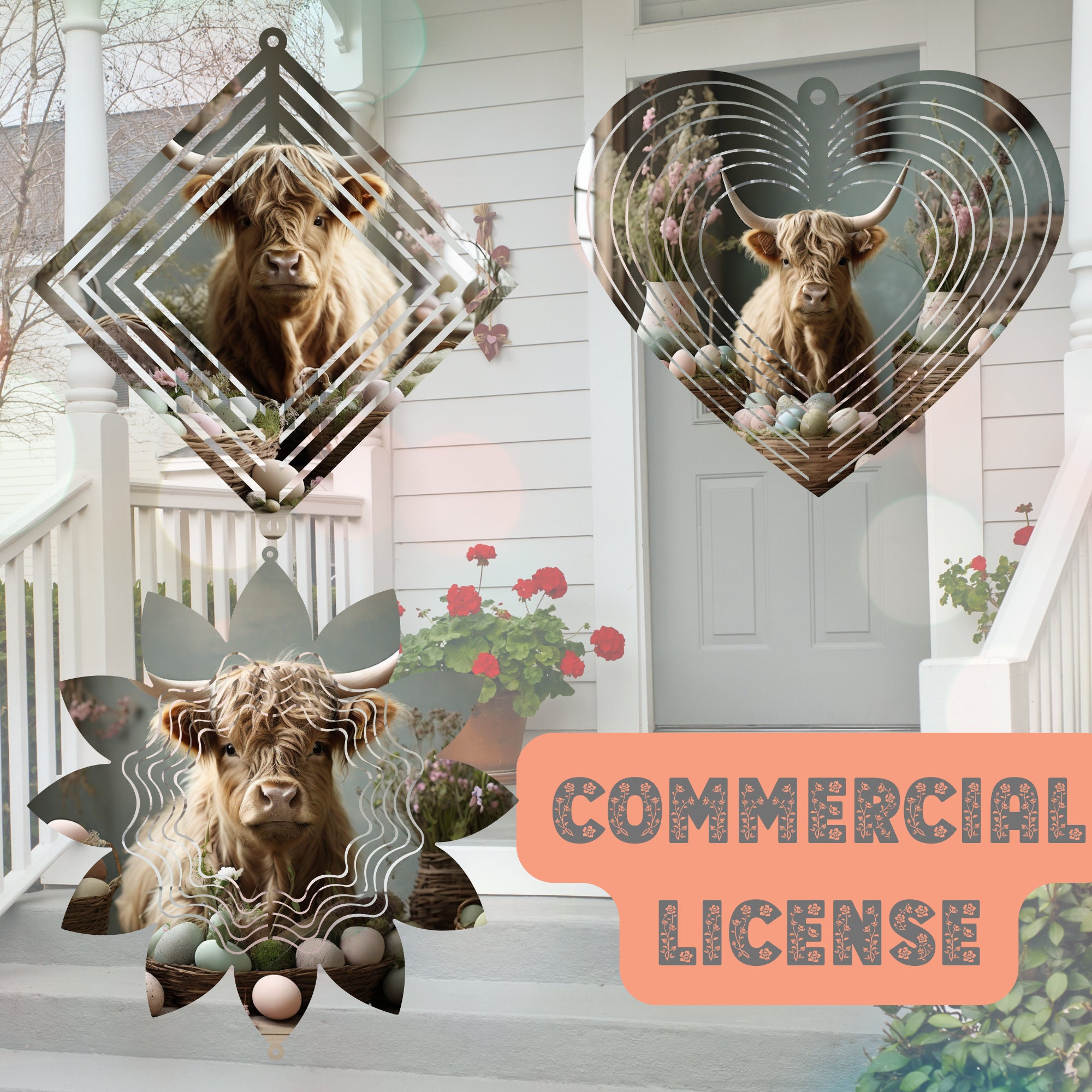 240 Easter Wabi Sabi SVG Art Garden Wind Spinner Designs PNG Clipart ...