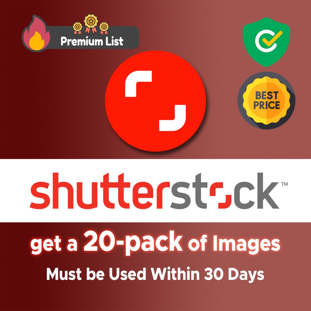 Get a 20-pack of Shutterstock Images - Etsy