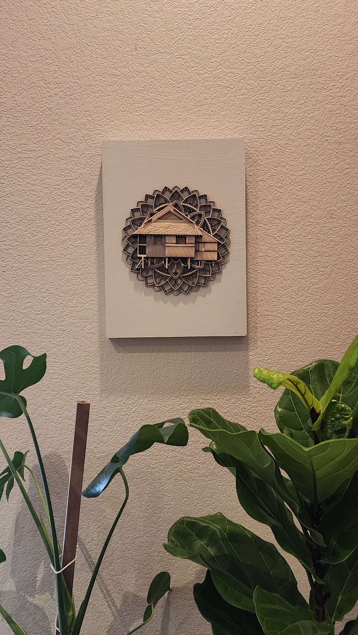Filipiniana Bahay Kubo Mandala Framed Art - Home Decor - Philippines ...