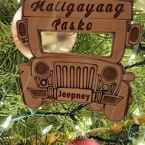 Filipiniana Jeepney - Philippines Jeep - Filipino Parol Ornaments ...