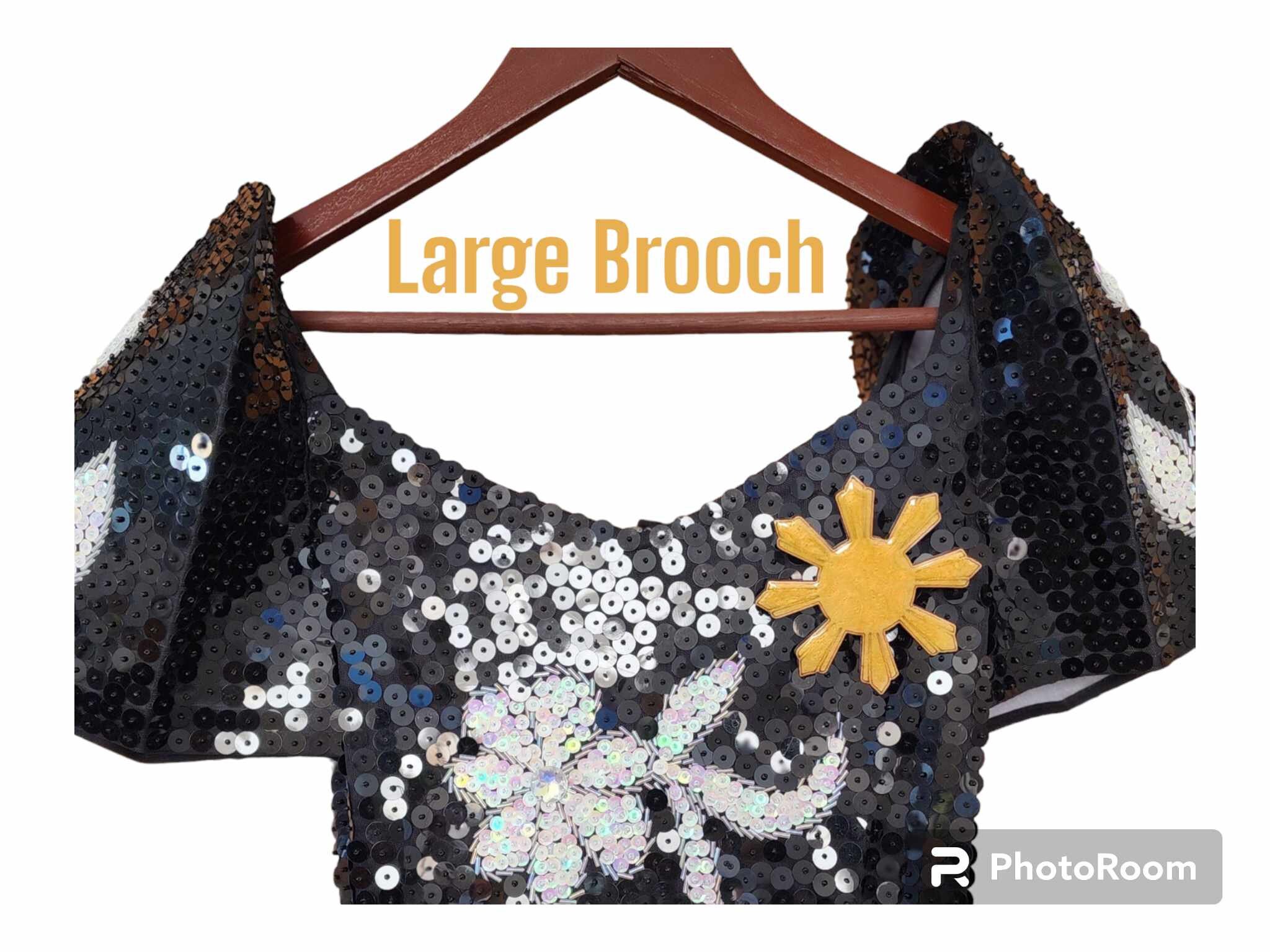 Filipiniana Star Sun - Filipiniana Dress Brooch Pin - Filipiniana Gala ...
