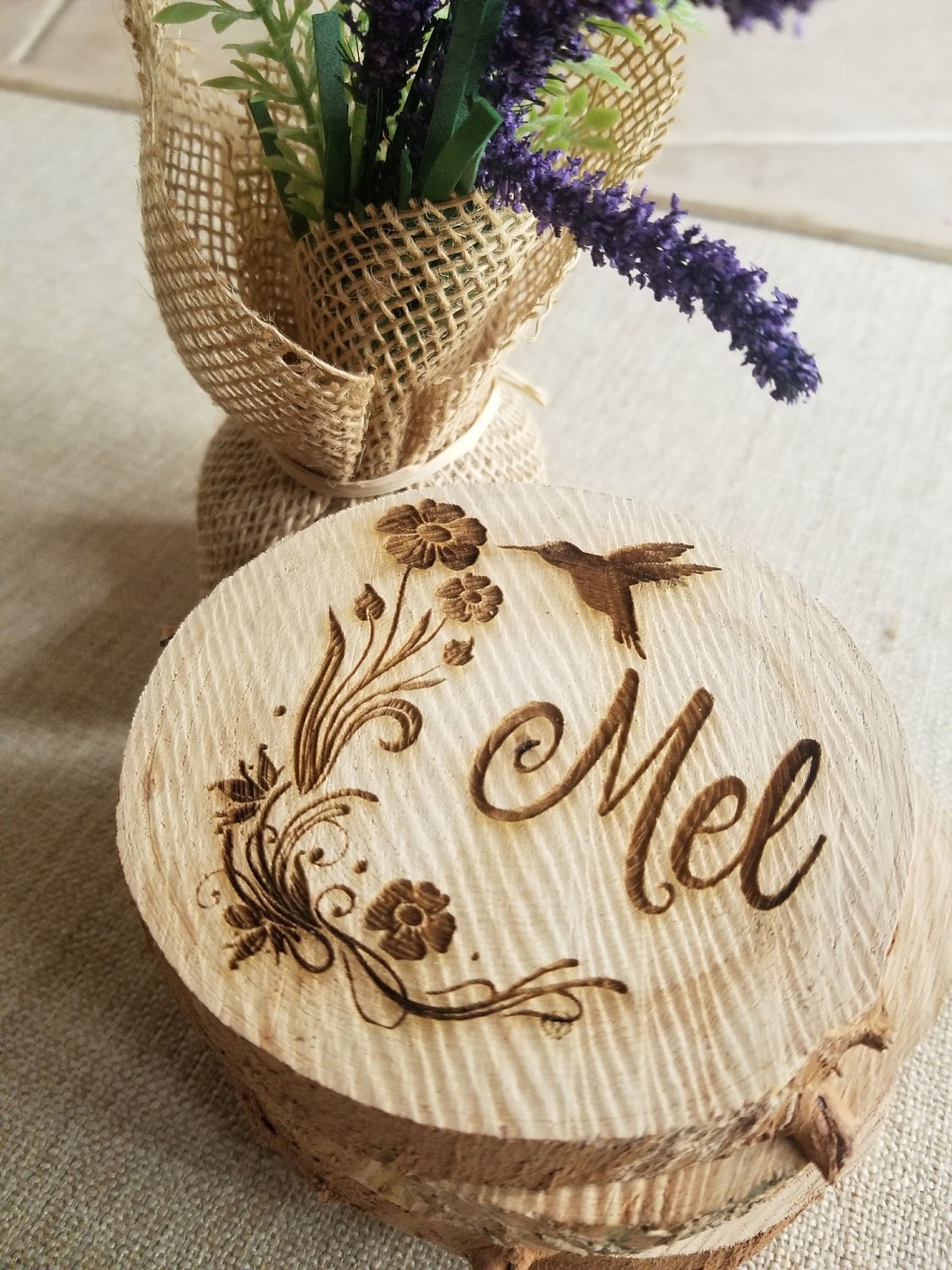 Personalized Aspen Cut Wood, Laser Engraved Wood, Wood Coaster ...