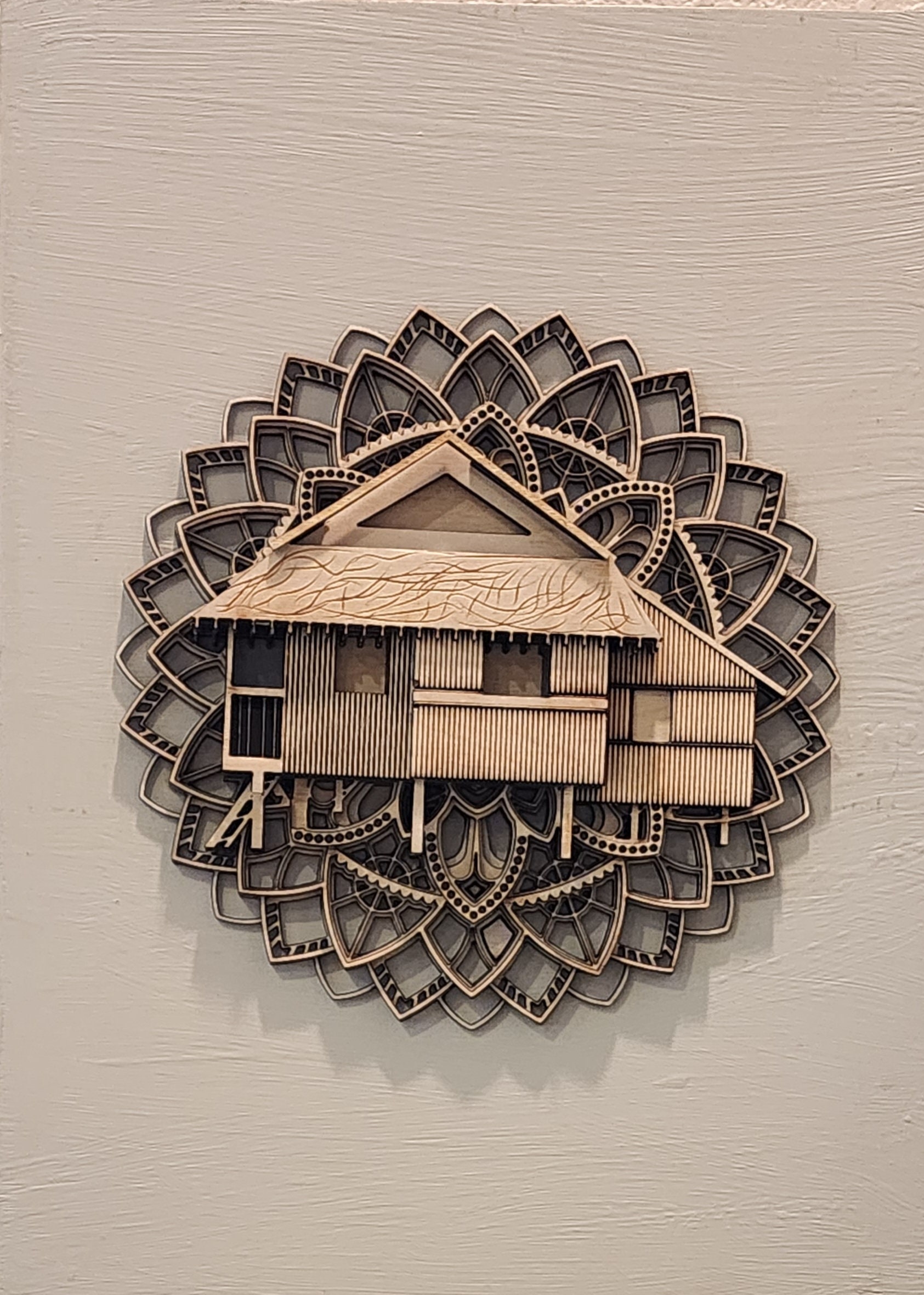 Filipiniana Bahay Kubo Mandala Framed Art - Home Decor - Philippines ...