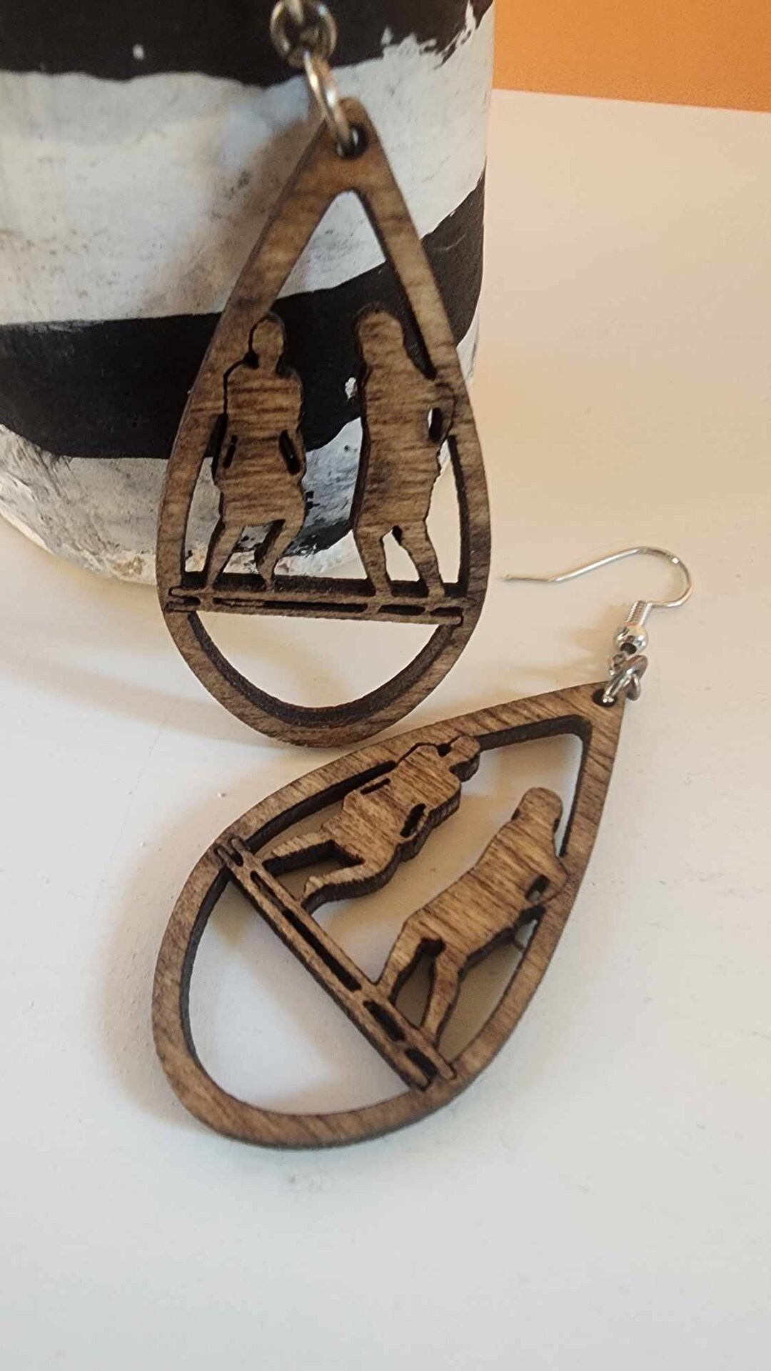 Filipiniana Earrings Filipino-inspired Tinikling Dance Earrings - Dark ...