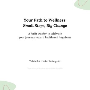 Printable Daily Wellness Planner, Self-care Journal, Week Habit Tracker ...