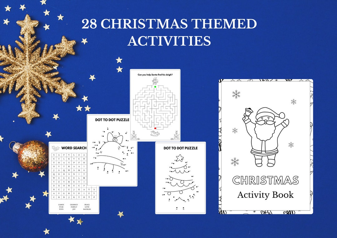 Christmas Activity Printable for Kids, Fun Puzzles Games Activities ...
