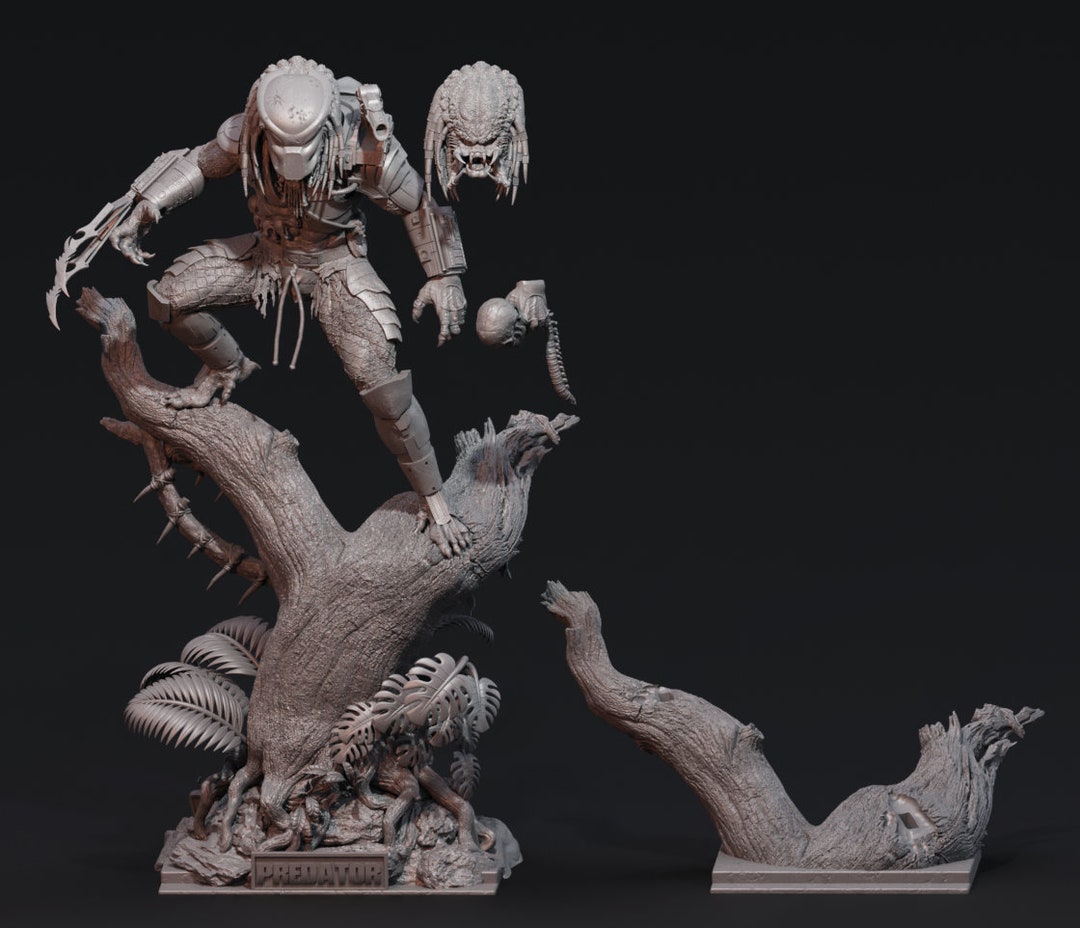 PREDATOR 3d Print Statue Movie Stl Model Dc Comic Hero Miniature Model ...