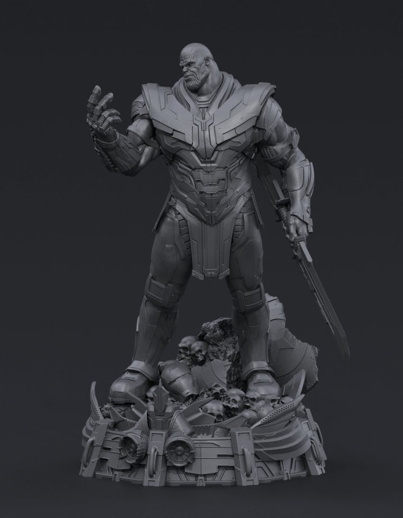 THANOS 3d Print Statue Marvel Stl Model Dc Comic Hero Miniature Model ...