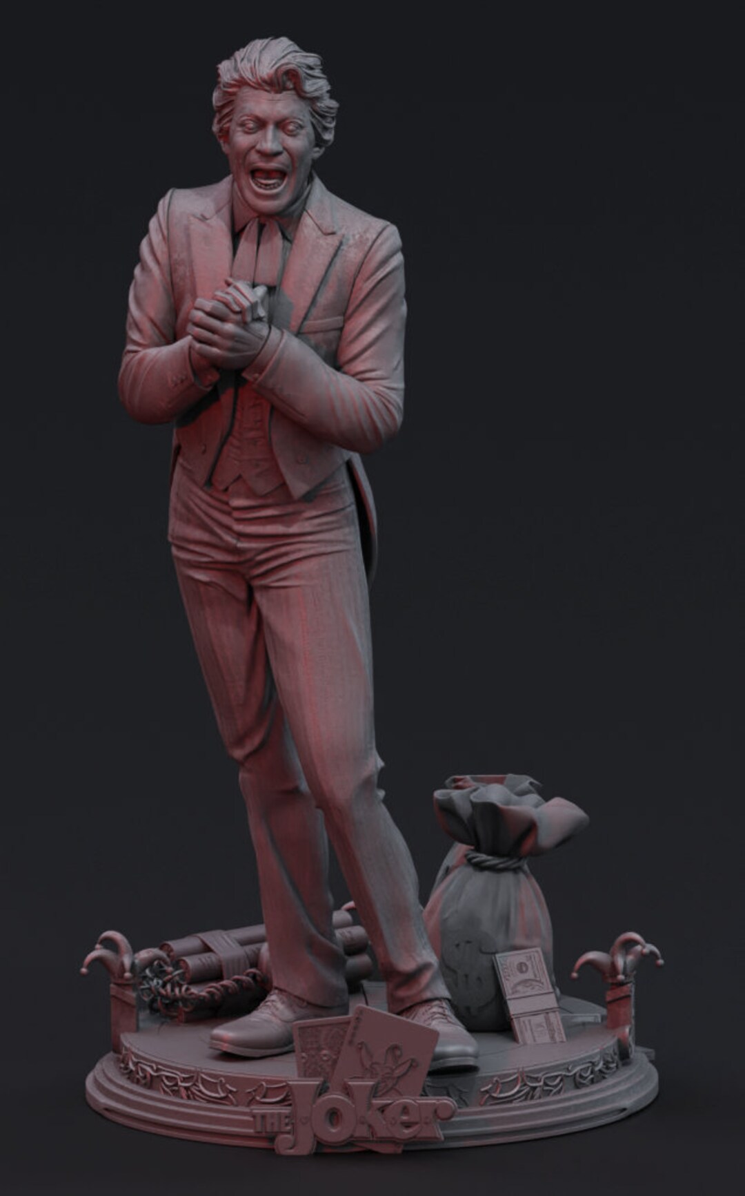 Jester Bat Resin Miniature Model Kit Movie Replica 100mm Display Scale ...