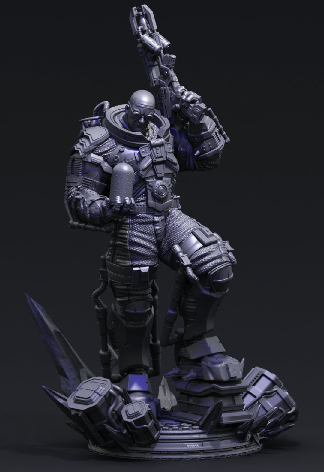 Cold Man Stl Model Dc Comic Hero Miniature Model Kit Digital File. - Etsy