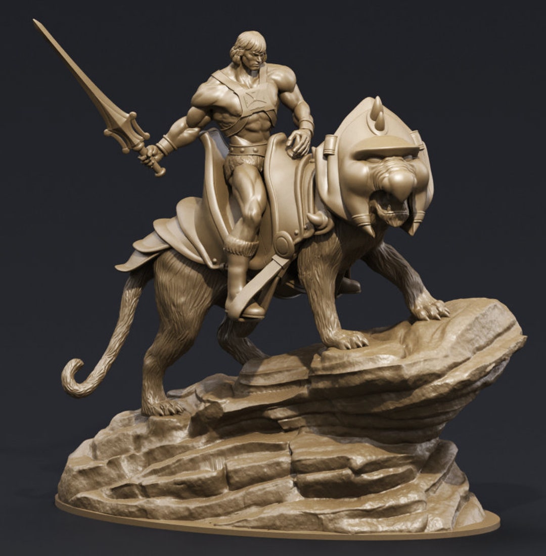 HE-MAN 100mm Resin Miniature Model Kit Un-painted Multi Part - Etsy