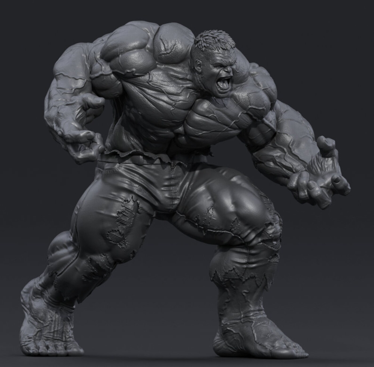 HULK 3d Print Statue Marvel Stl Model Dc Comic Hero Miniature Model Kit ...