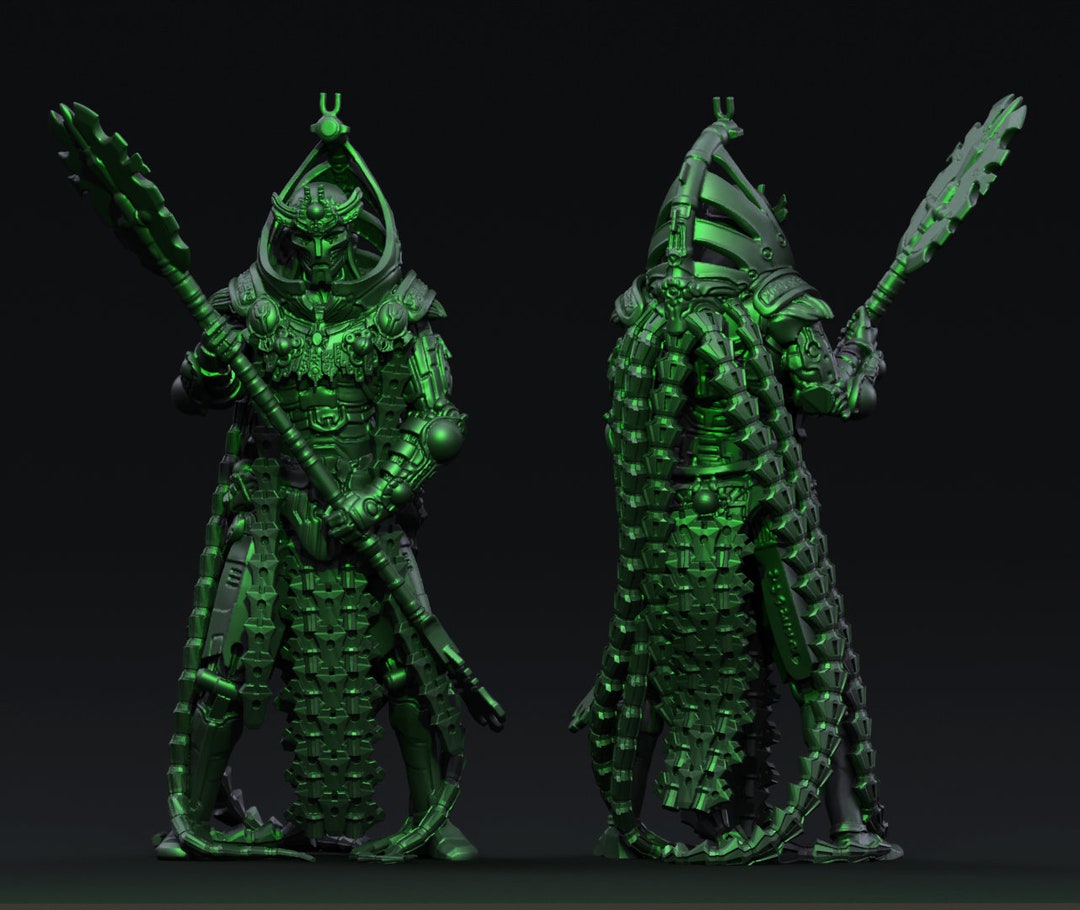 Space Zombie Cyborg Robot King Resin Miniature for Tabletop Wargaming ...