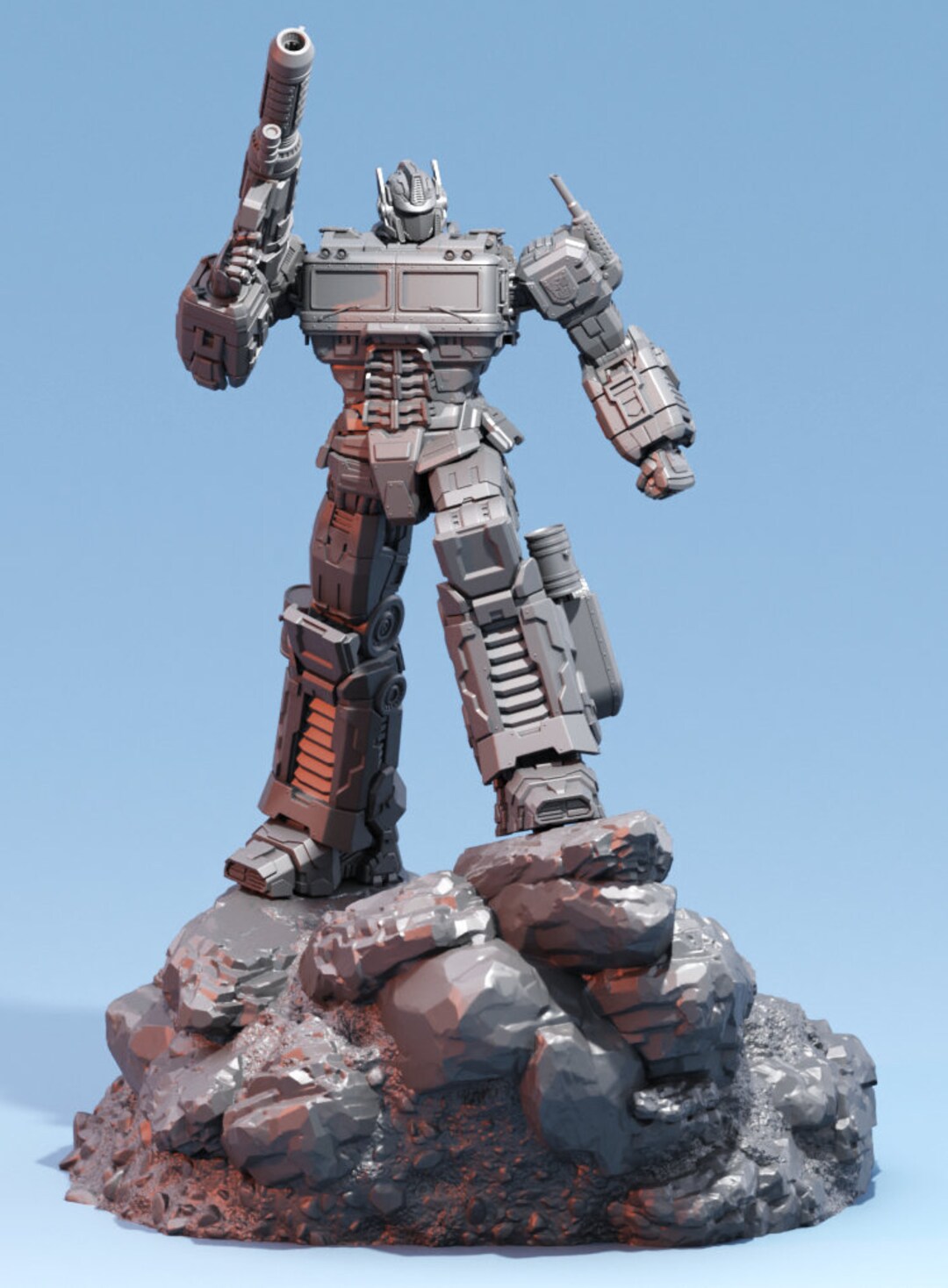 OPTIMUS Resin Model Kit Miniature Robot Unpainted Kit 10cm High - Etsy