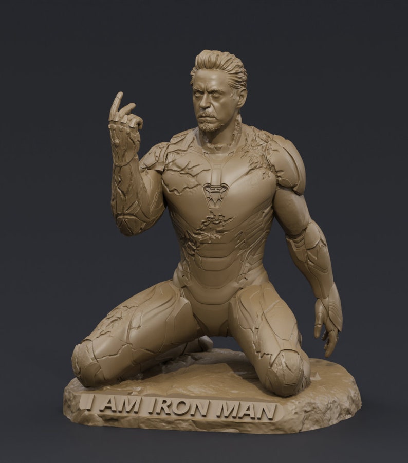 IRONMAN 3d print estatua marvel stl modelo dc comic hero miniatura ...