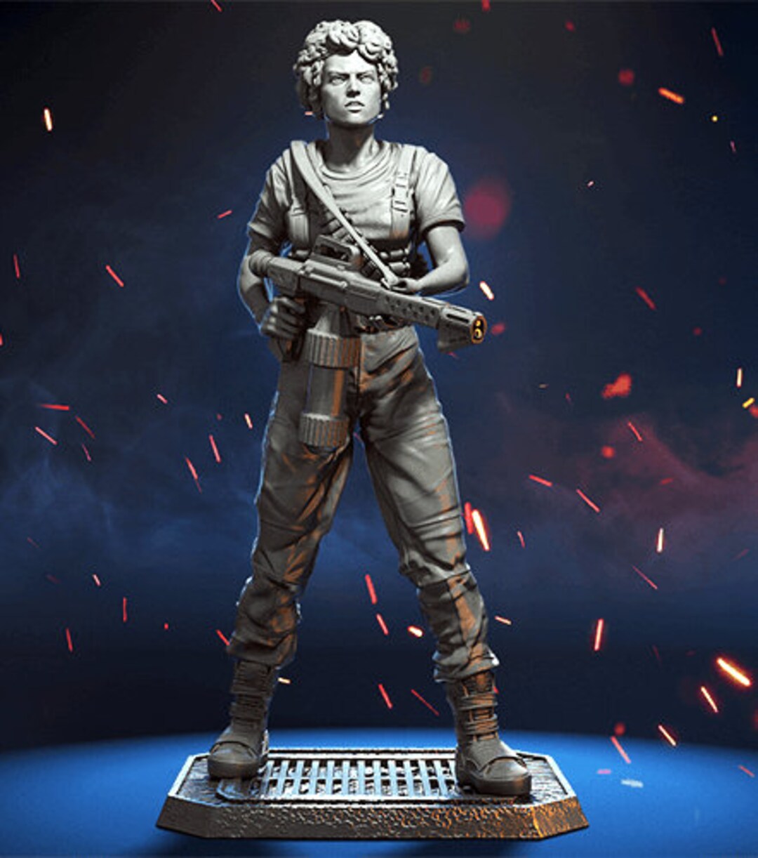 ALINS 3d print Statue Ripley stl model dc Comic Held Miniatur Model Kit ...