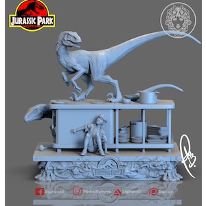 Jurassic Park 3d Print Statue Marvel Stl Model Dc Comic Hero Miniature ...