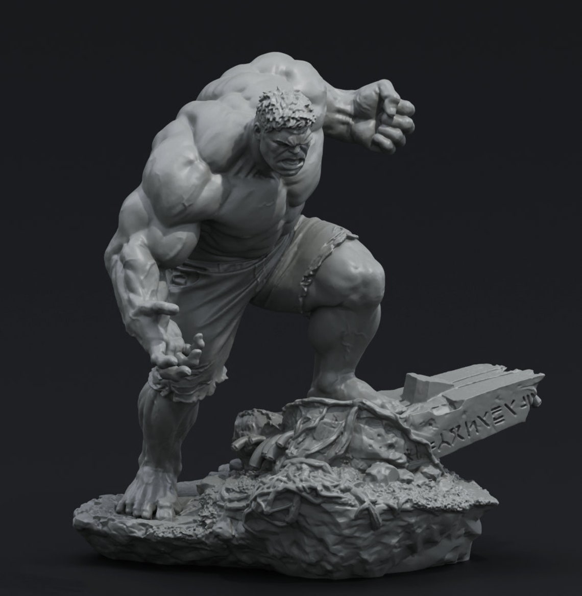 HULK 3d Print Statue Marvel Stl Model Dc Comic Hero Miniature Model Kit ...