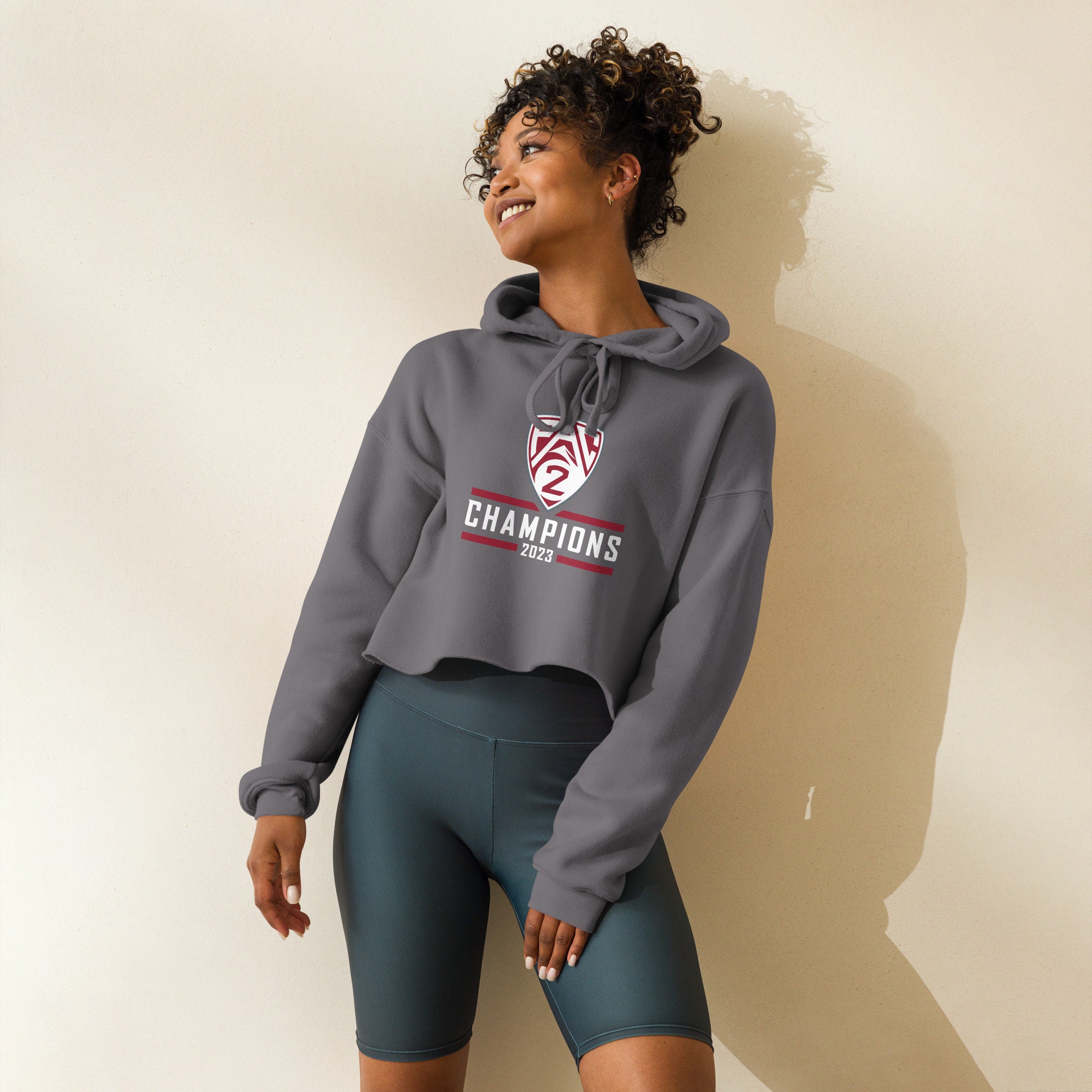 Wazzu Pac-2 Champions Womens Crop Hoodie - Etsy