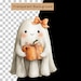 Cute Little Halloween Ghost Clipart Bundle, Halloween Graphics, Kids ...