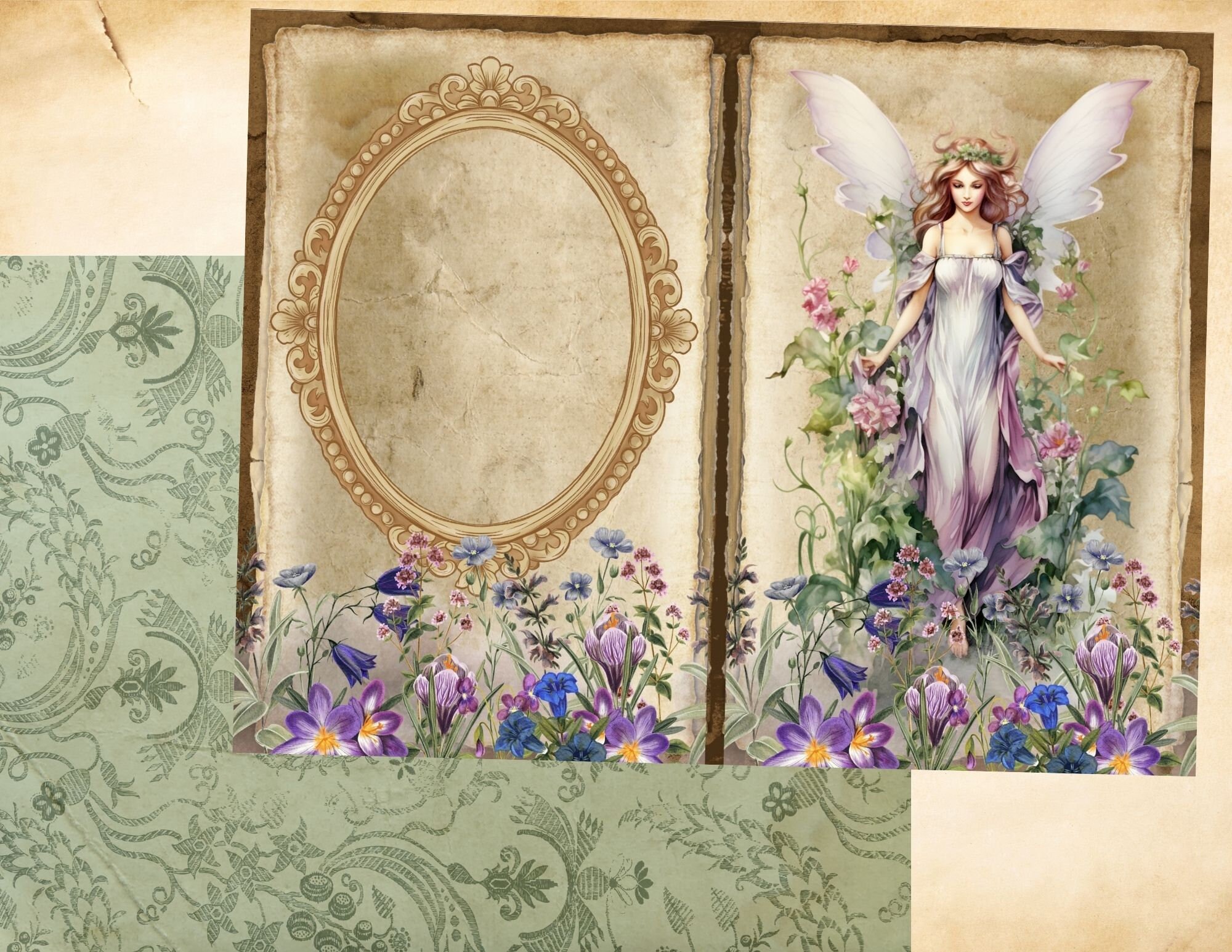 Forest Fairy Junk Journal Kit, Printable Fairy Journaling Pages ...