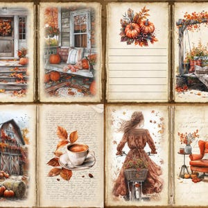 Rustic Fall Junk Journal Kit, Cosy Autumn Junk Journal Scrapbook Kit ...