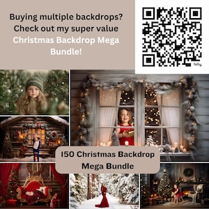 Christmas Tree Farm Digital Backdrop: Winter Holiday Bundle (JPG) - Etsy