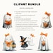 Cute Little Halloween Ghost Clipart Bundle, Halloween Graphics, Kids ...