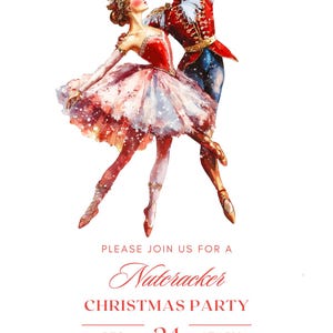 Watercolor Nutcracker Ballet Clipart: Christmas Ballerinas (PNG Digital ...
