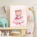 Pink Baby Shower Clipart: Watercolor Teddy Bear PNG (digital Download ...