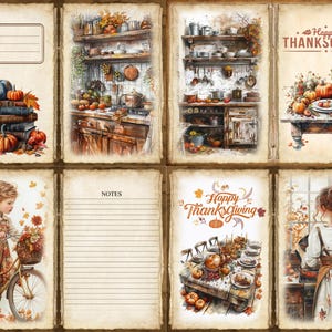 Rustic Fall Junk Journal Kit, Cosy Autumn Junk Journal Scrapbook Kit ...