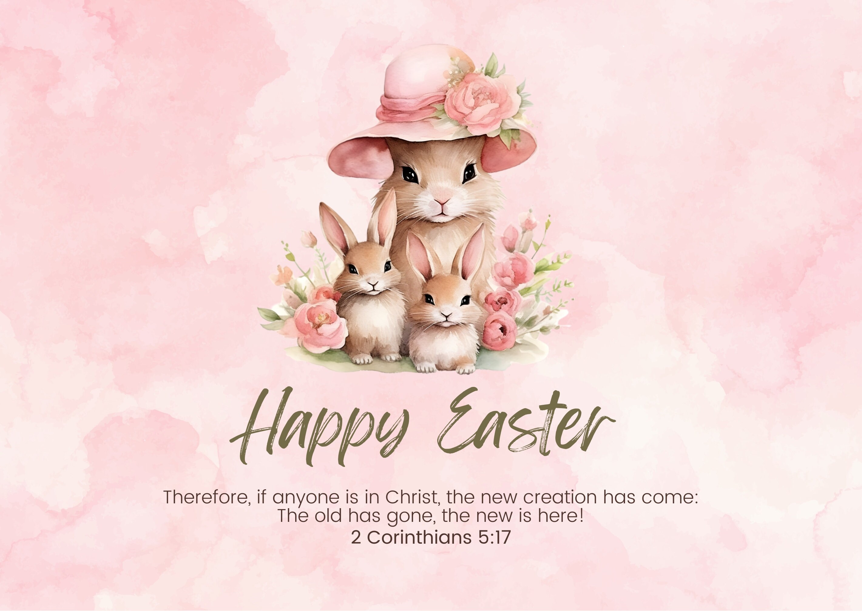 Watercolor Happy Easter Clipart Bundle, Farmhouse Easter Clipart ...