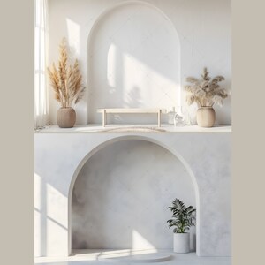 Minimalistic Arch Maternity Backdrop, Minimal Boho Arches Digital Backdrop Bundle, Maternity ...