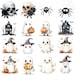 Watercolor Halloween Clipart Bundle, Kids PNG Graphics (digital ...