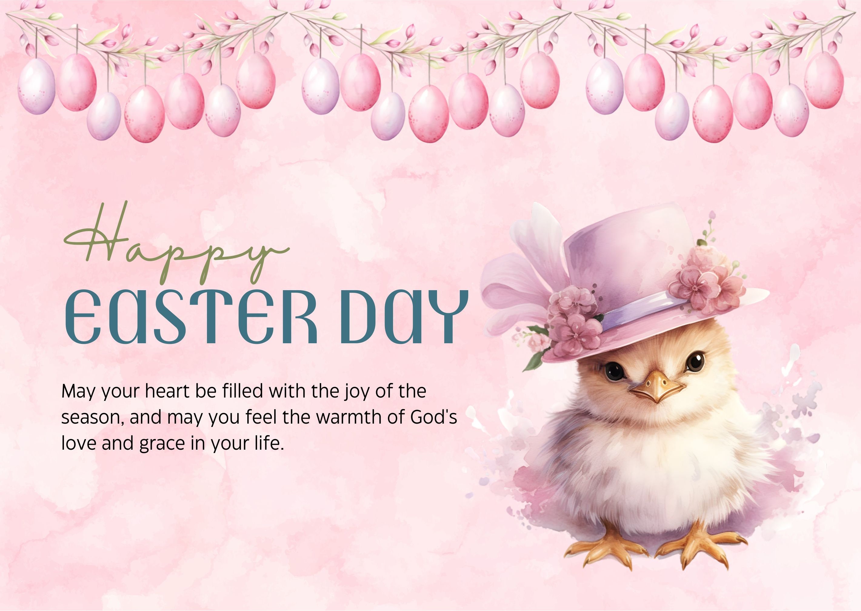 Watercolor Happy Easter Clipart Bundle, Farmhouse Easter Clipart ...