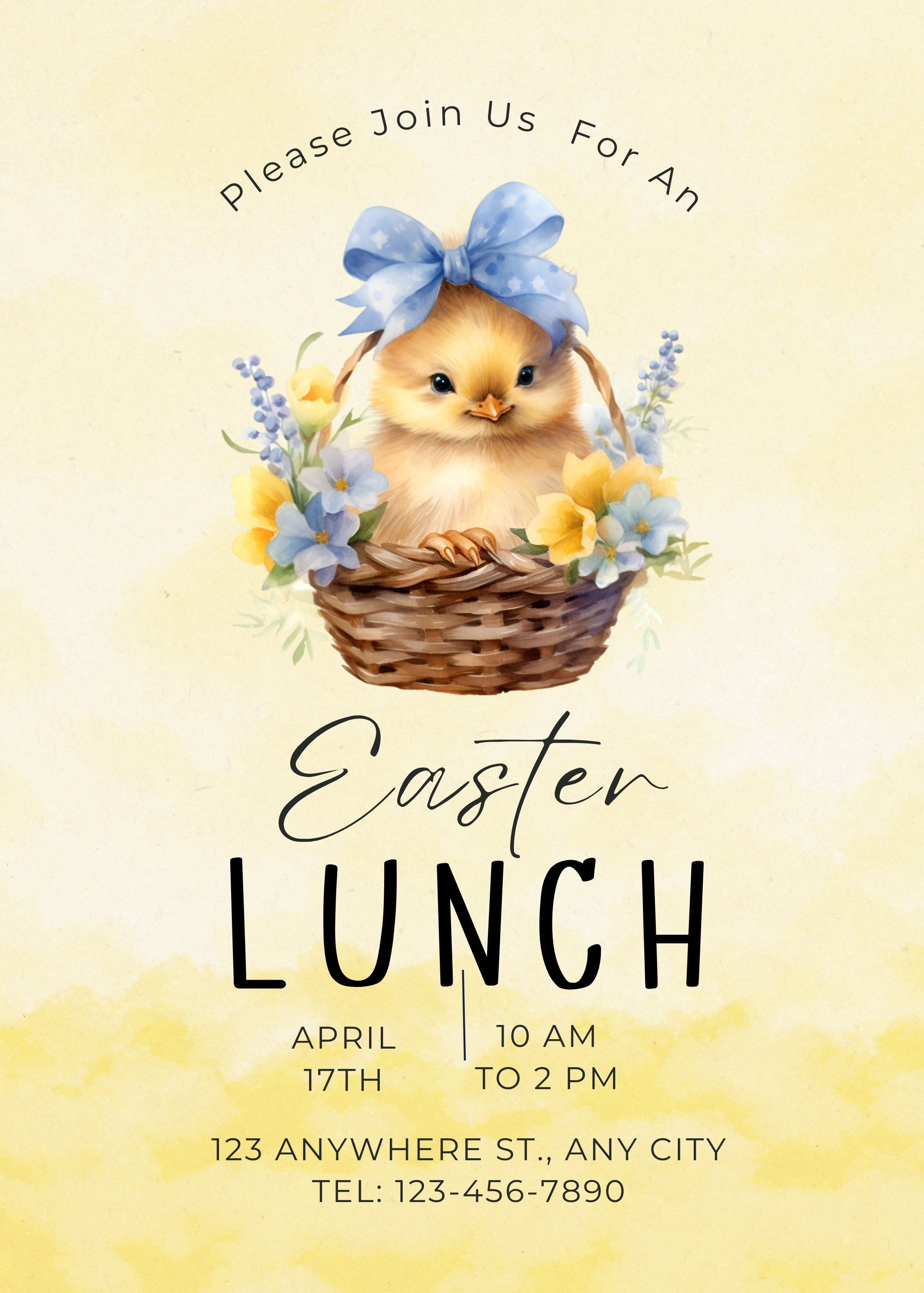 Watercolor Happy Easter Clipart Bundle, Farmhouse Easter Clipart ...