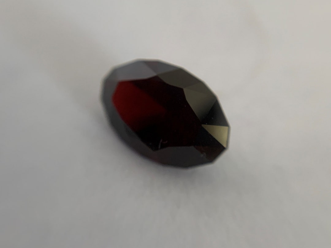 Garnet Large 12 X 8 Mm Deep Red, Australian Oval Cut, 3.5 Carat Natural ...