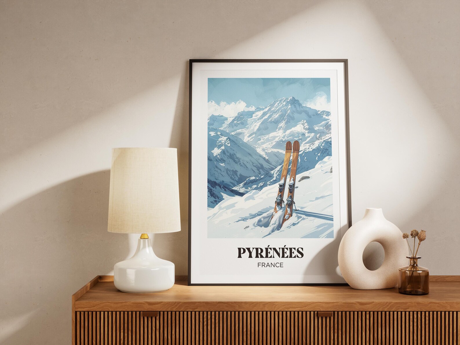 Pyrenees Mountain Poster, Pyrenees Print, Pyrenees Poster, Mountain ...