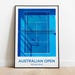 Australian Open Poster, Tennis Wall Art Print, Tennis Painting ...