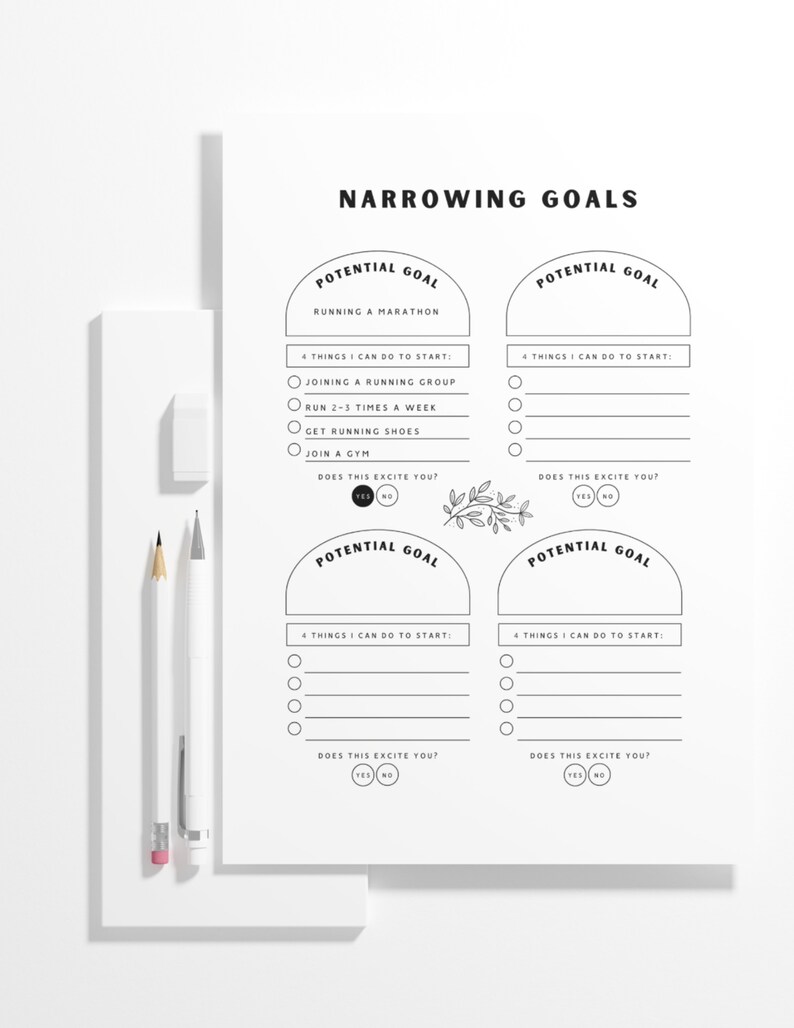 Mindful Goal Setting Workbook Worksheets Diary & Habit - Etsy