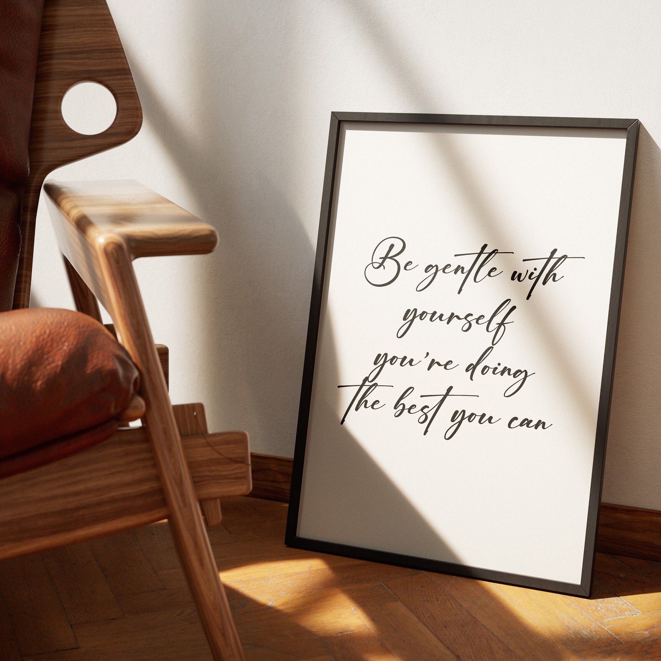 Quote Inspirational Poster Black and White Motto for DIY Lovers Home ...