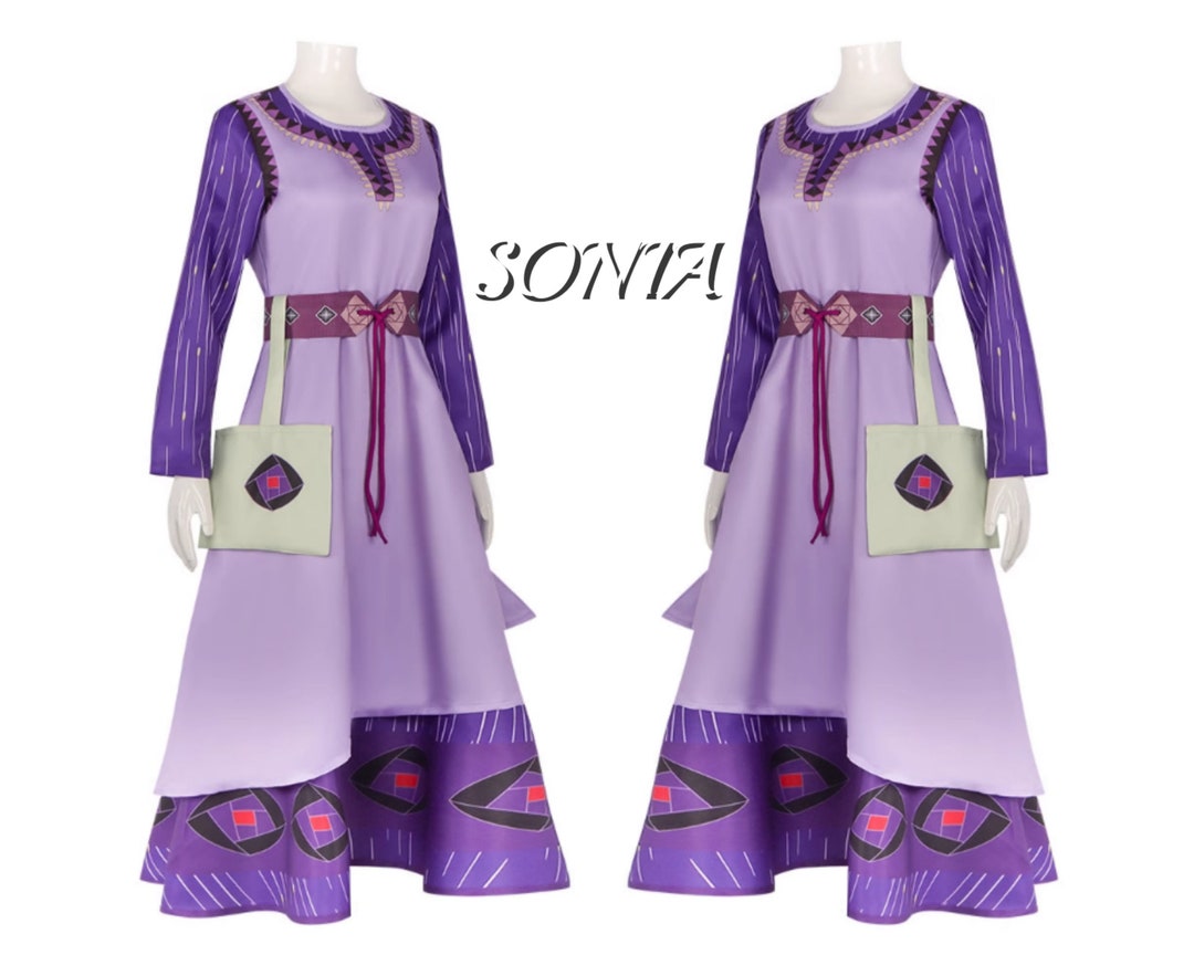 Movie Wish Asha Cosplay Costume-princess Gown for - Etsy